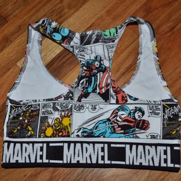 Marvel | Intimates & Sleepwear | New Marvel Comic Book Bralette Sport ...